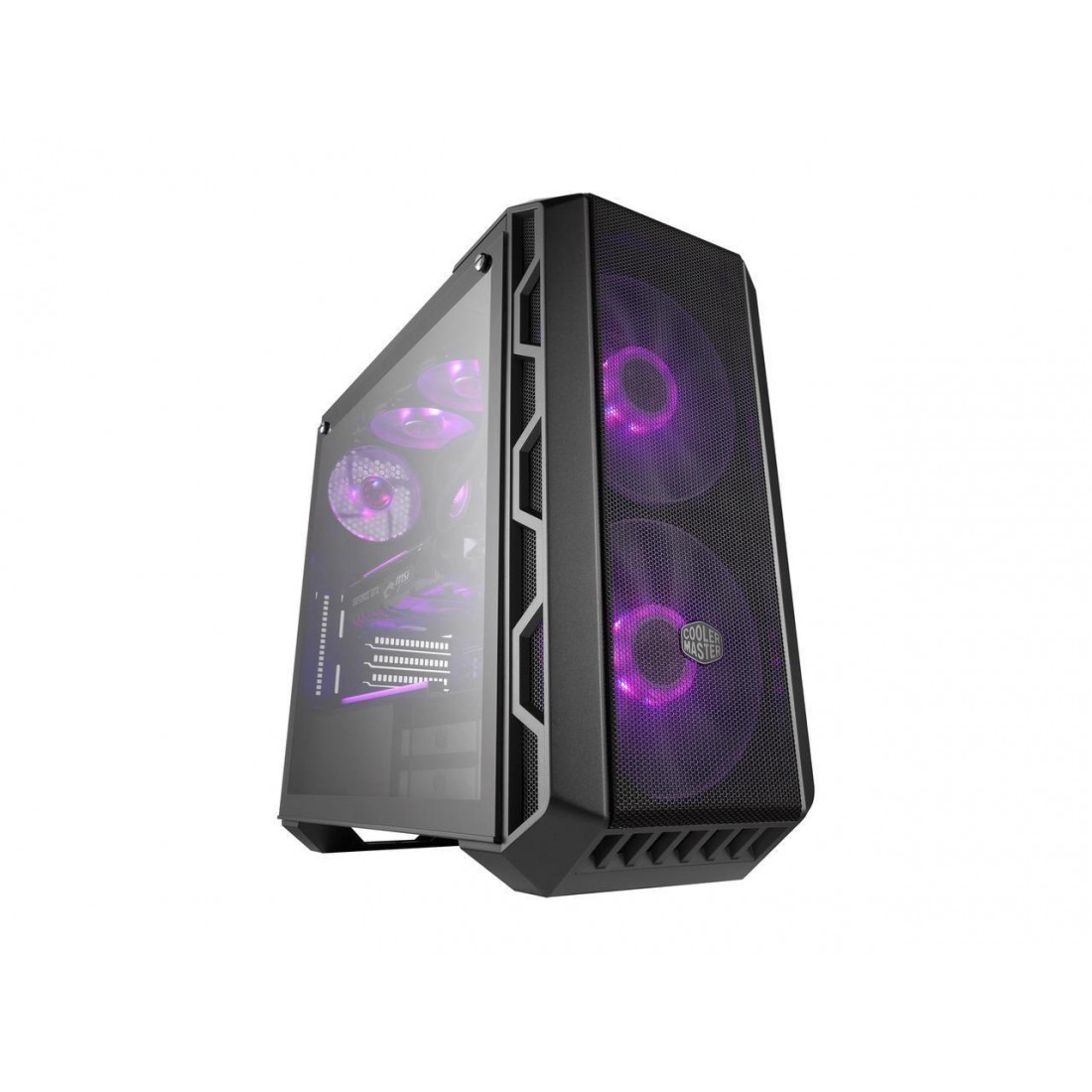 Cooler Master MasterCase H500 ATX Mid-Tower, tempered glass panel, two ...