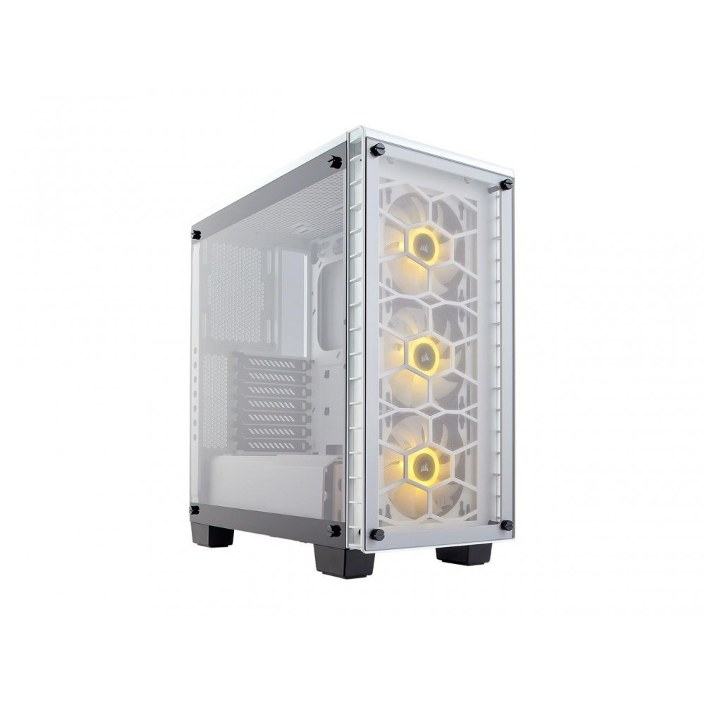 Corsair Crystal 460X RGB White CC-9011129-WW White Steel / Tempered ...