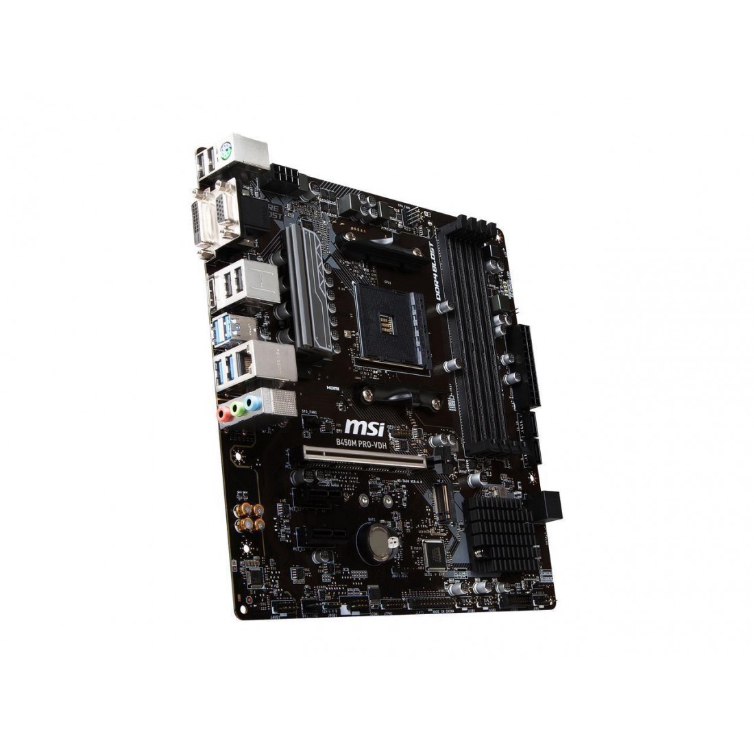 MSI B450M PRO-VDH AM4 AMD B450 SATA 6Gb/s USB 3.1 HDMI AMD Motherboard ...