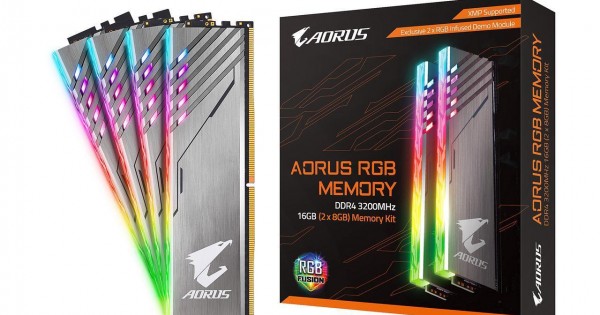 Gigabyte AORUS RGB 16GB (2 x 8GB) 288-Pin DDR4 SDRAM DDR4 3200 (PC4 ...