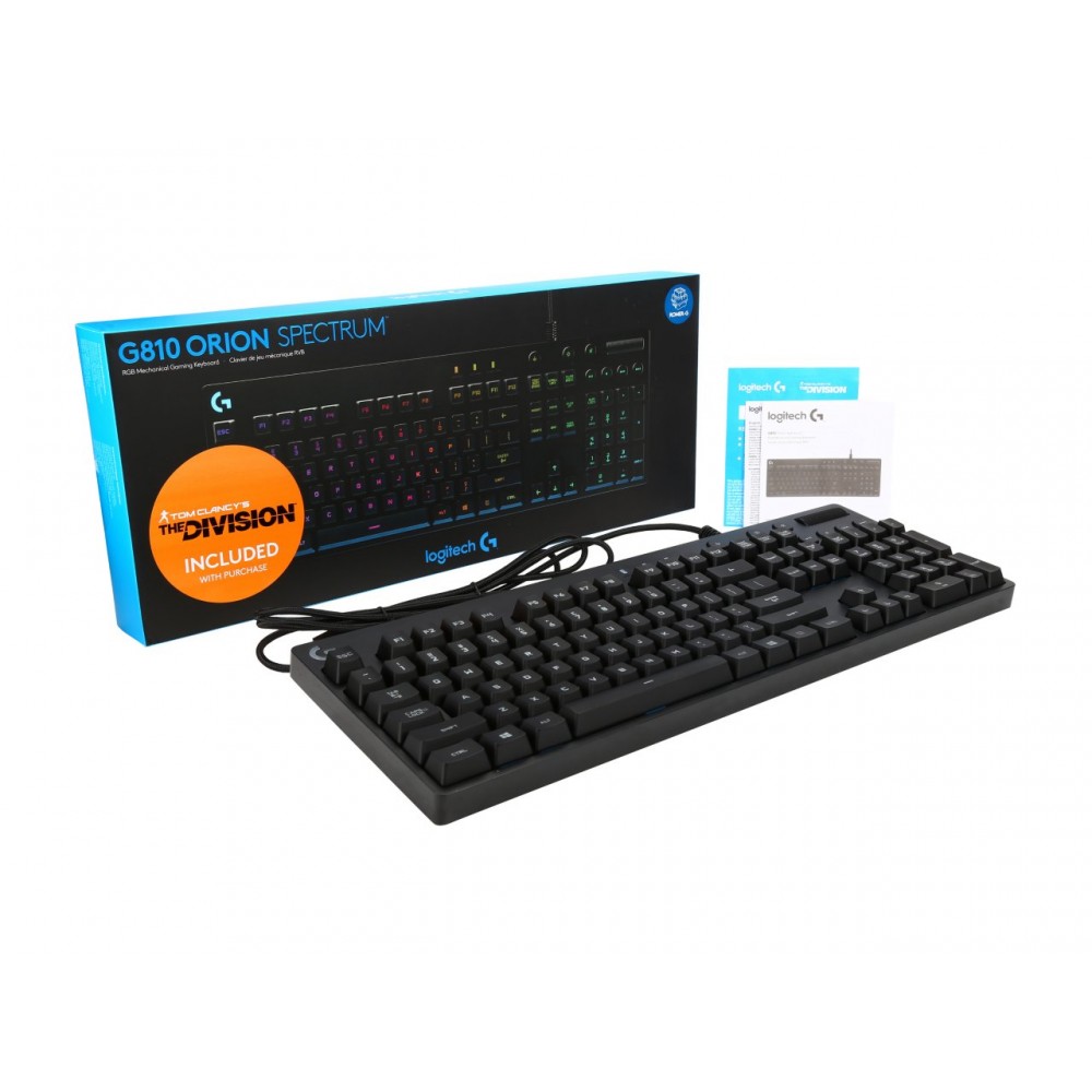 Logitech G810 ORIN SPECTRUM RGB Mechanical Gaming Keyboard (920-007744)