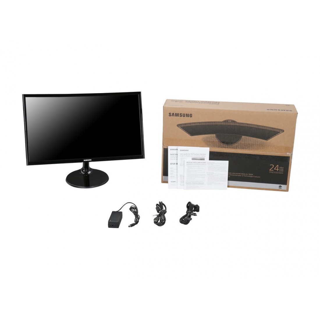 SAMSUNG 390 Series C24F390 Glossy Black 24" 4ms HDMI Widescreen LCD/LED ...
