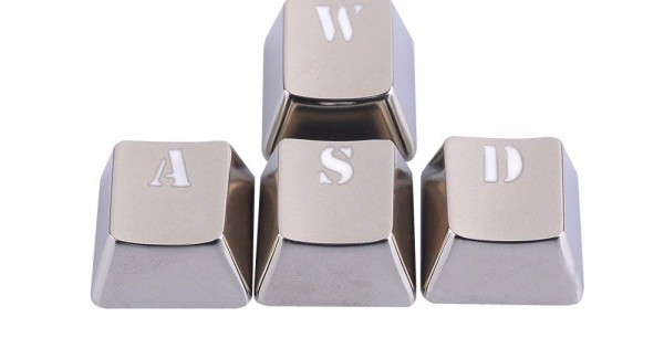 Generic Metal Keycaps Double Shot Keycaps Set- WASD Backlit Key Cap ...