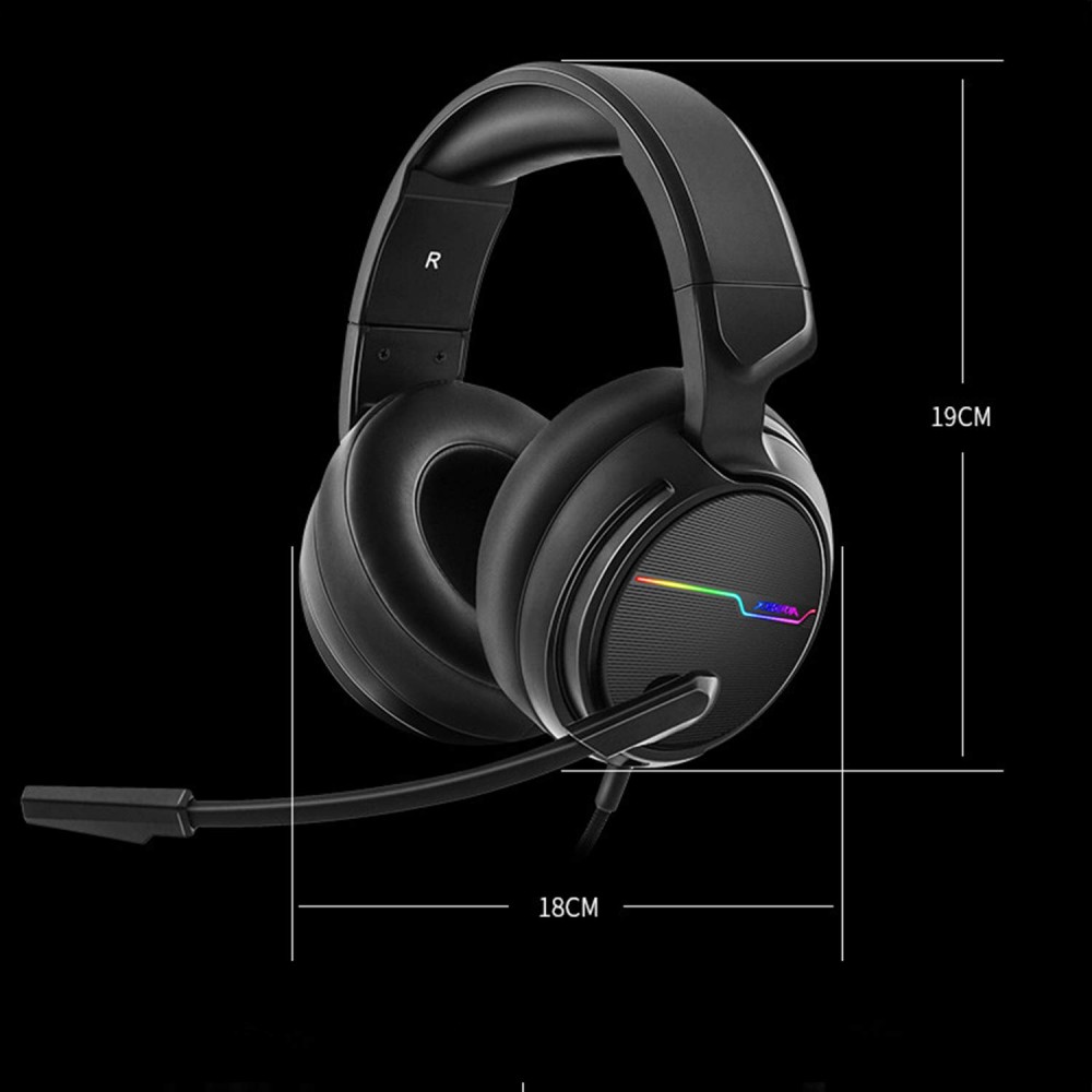 XIBERIA V20 Gaming Headset with USB Port and 7.1 Surround Sound, LED ...