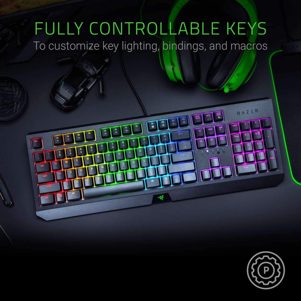 Razer BlackWidow - Mechanical Gaming Keyboard -(Green Switch) - RZ03 ...