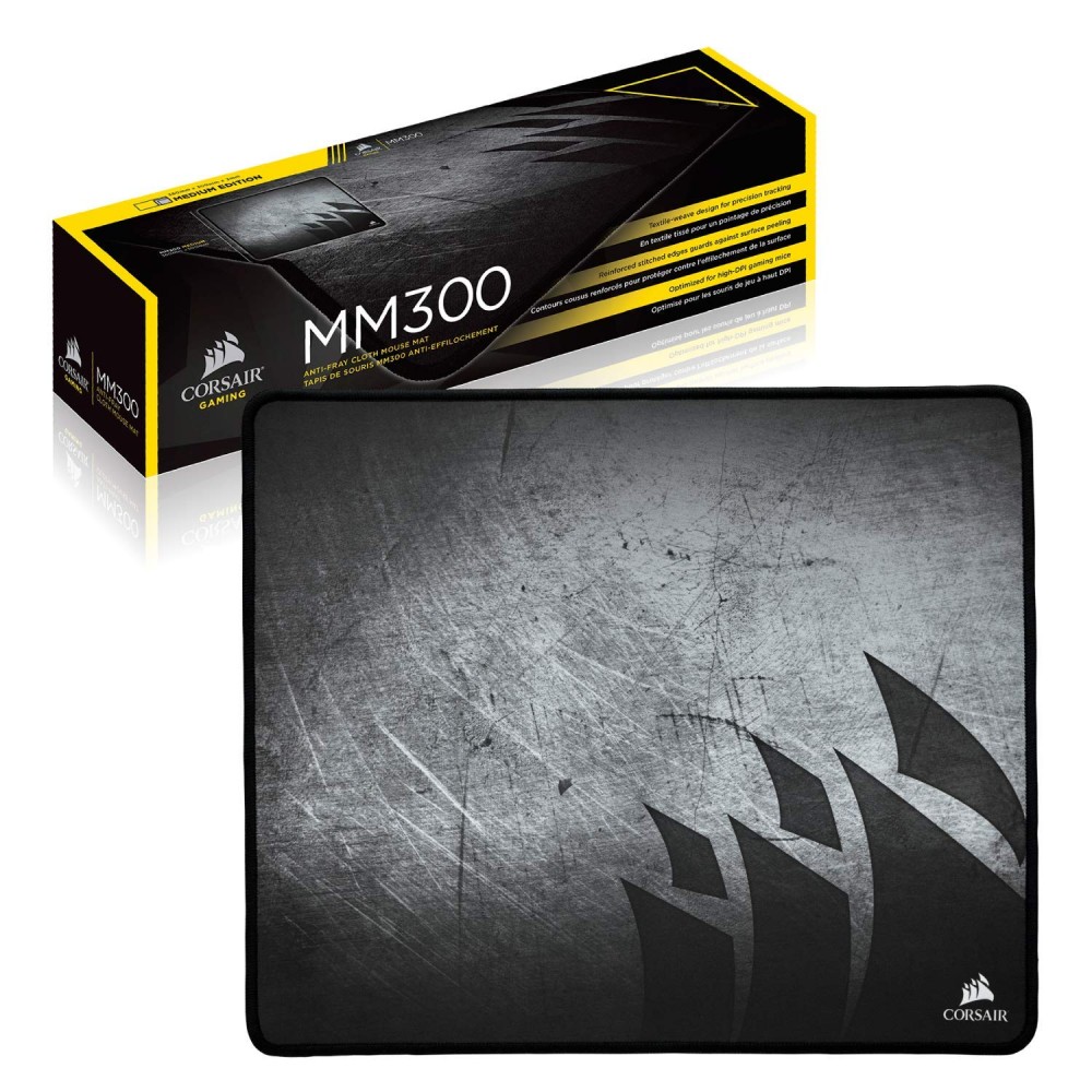 CORSAIR MM300 - Anti-Fray Cloth Gaming Mouse Pad - High-Performance ...
