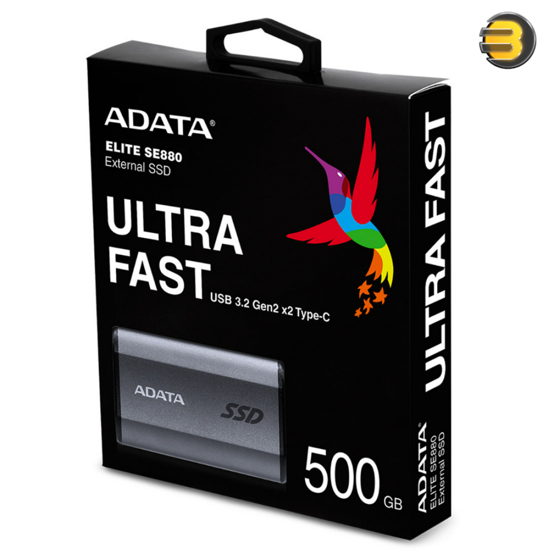 ADATA SE880 500GB - Up to 2000 MB/s- SuperSpeed USB 3.2 Gen 2x2 USB-C ...