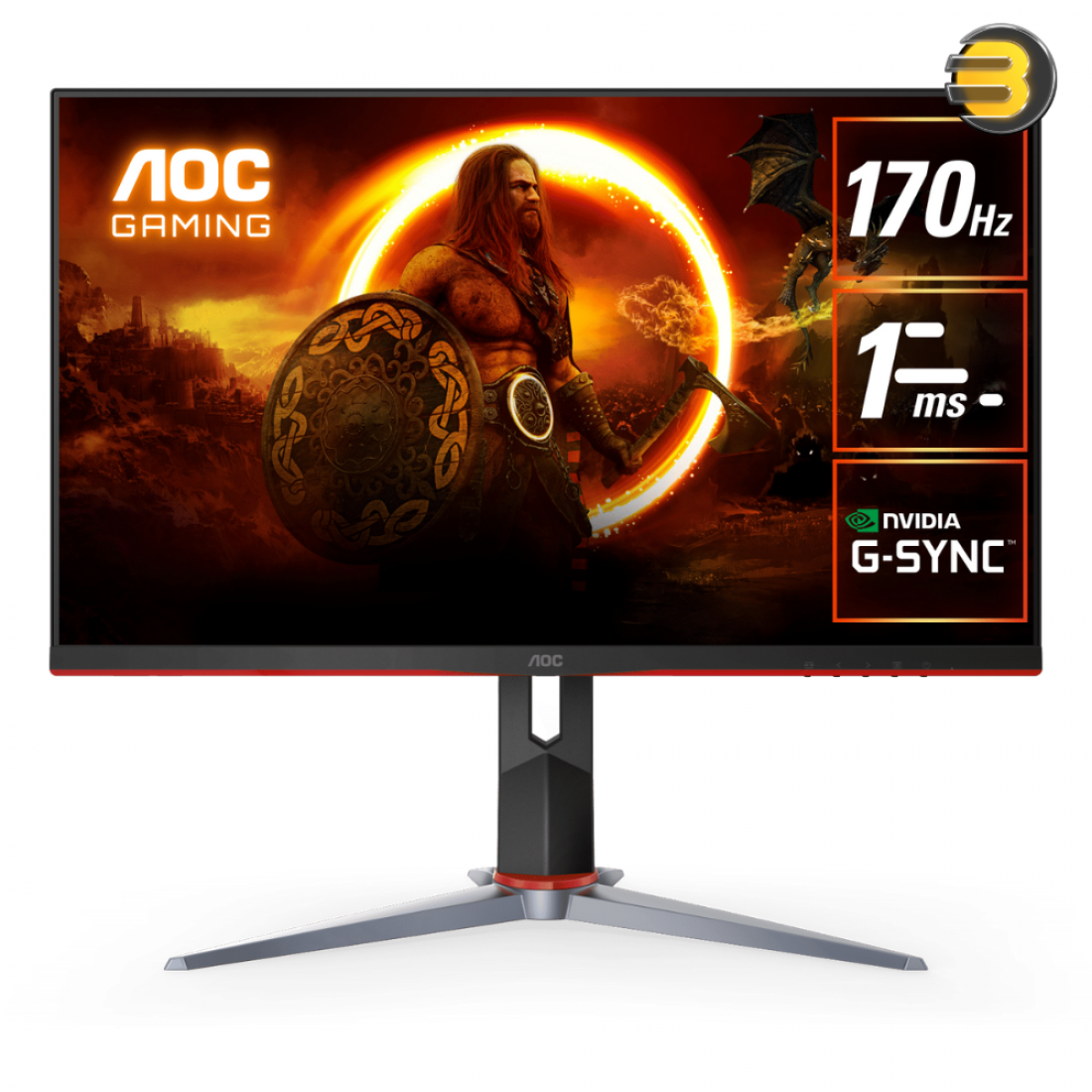AOC Q27G2S/D 27 QHD 170Hz Frameless Gaming Monitor 2560x1440 - 1ms ...