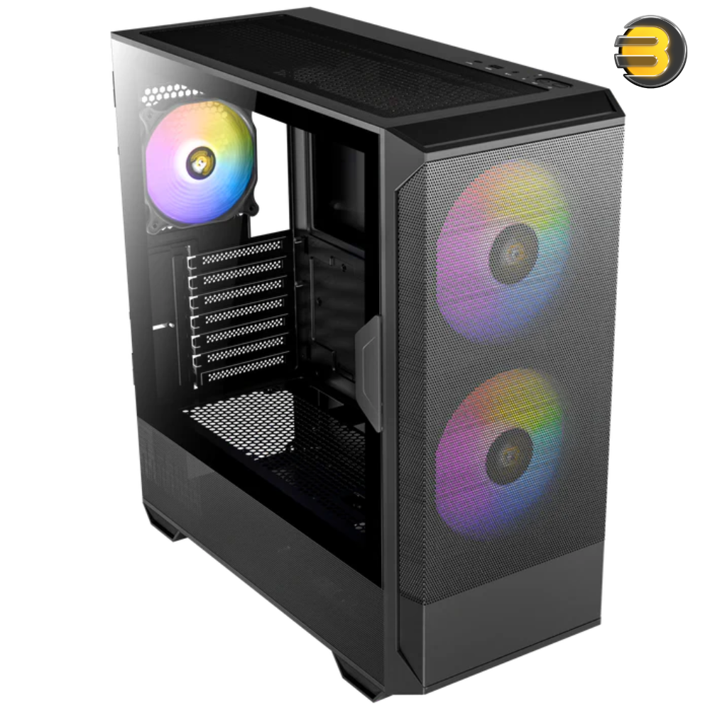 ANTEC NX416L Black — High Airflow Mesh Front Panel, 2 x 160mm & 1 x ...