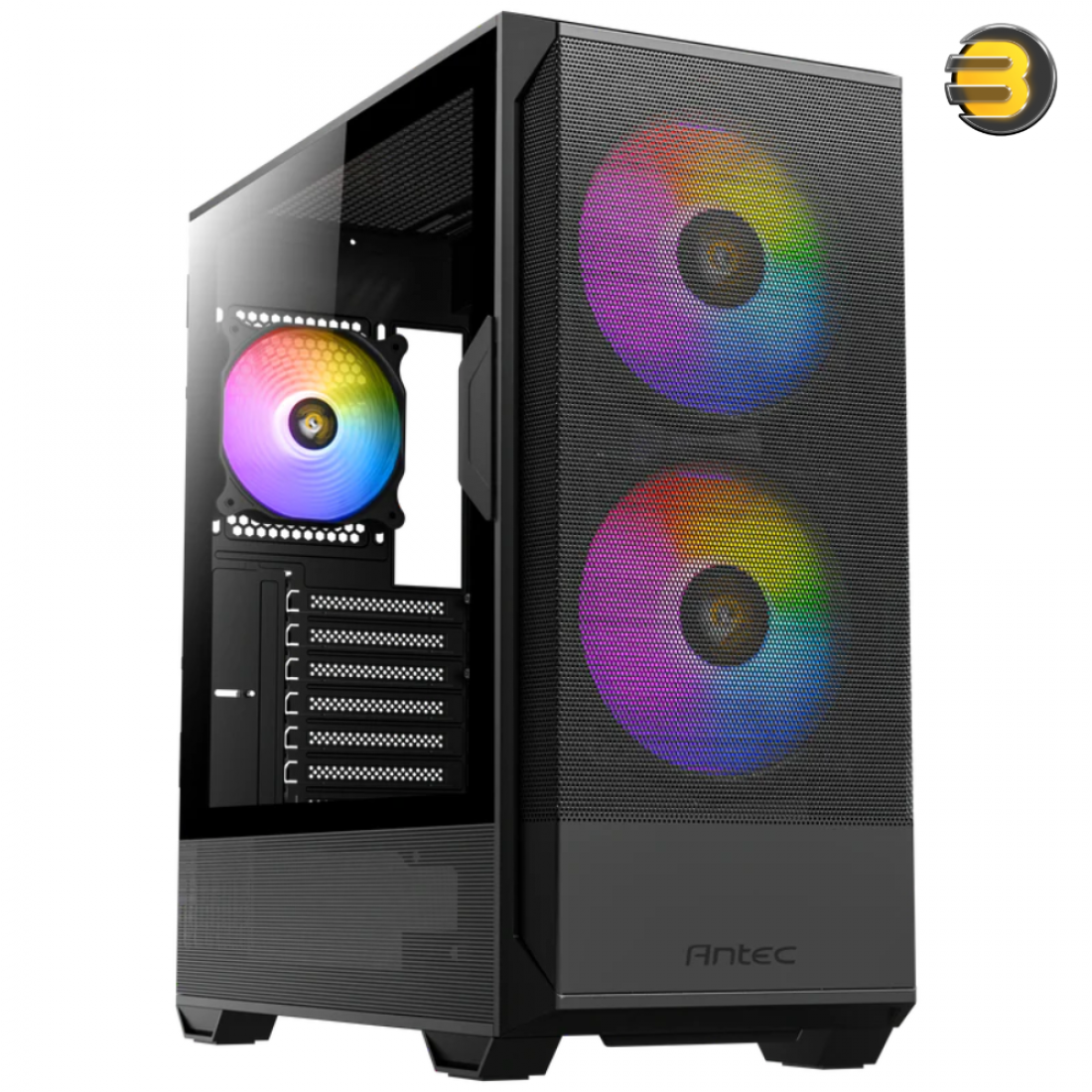 ANTEC NX416L Black — High Airflow Mesh Front Panel, 2 x 160mm & 1 x ...