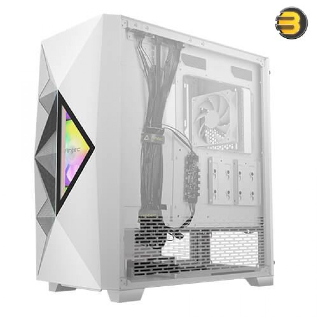 Antec DF800 Mid Tower RGB Gaming Casing White 5Fans (3x 120M ARGB) F ...