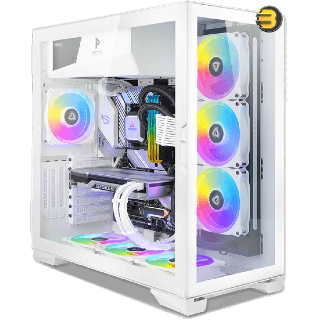 Antec Performance Series P120 Crystal E-ATX Mid-Tower Case White ...