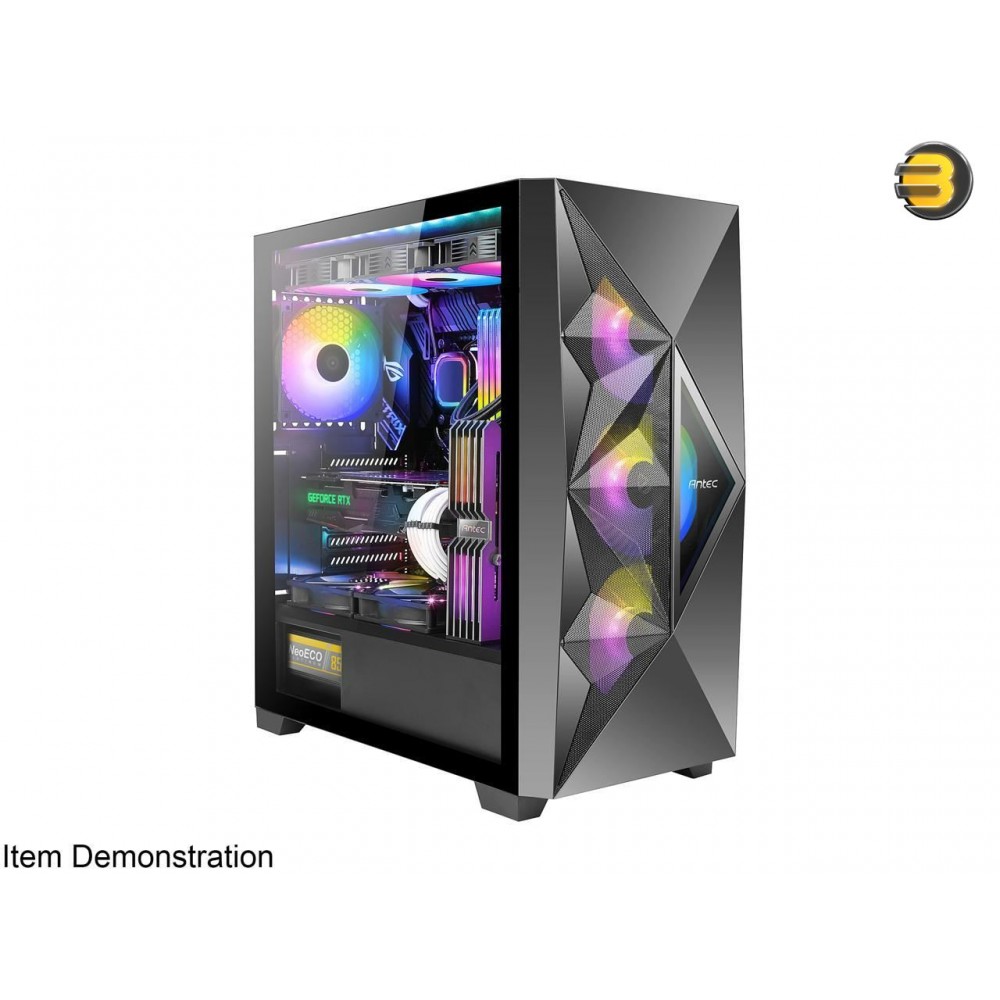 Antec DF800 Mid Tower RGB Gaming Casing 5Fans (3x 120M ARGB) F (2x 120M ...