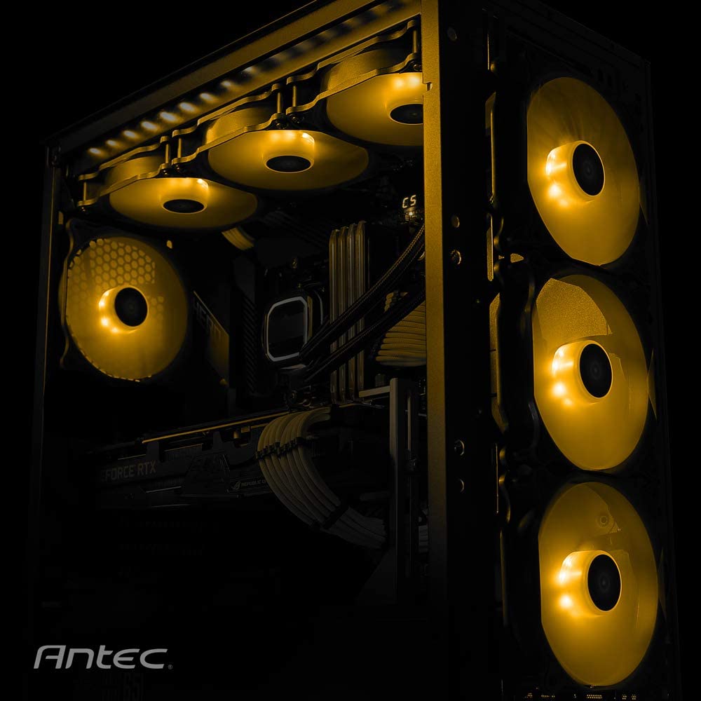 Antec 120mm Case Fan, RGB Case Fan, PC Fan, 4-Pin RGB, F12 Series - F12 ...