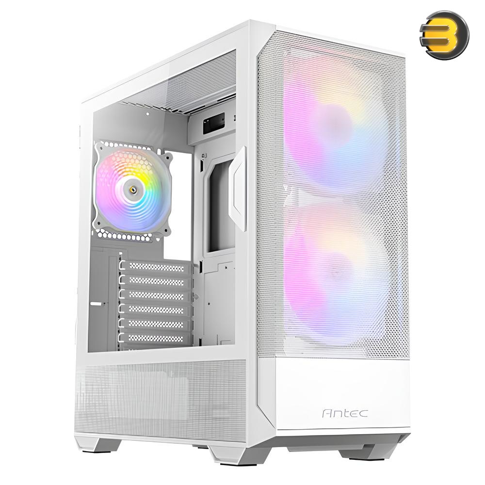 ANTEC NX416L White — High Airflow Mesh Front Panel, 2 x 160mm & 1 x ...