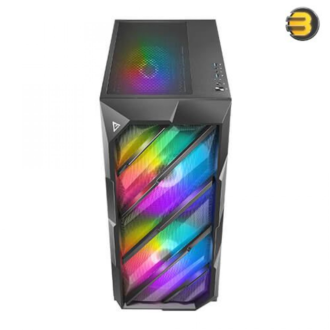 Antec NX700 Mid Tower RGB Gaming Casing 3Fans (2x 185M ARGB) F (1x 120M ...
