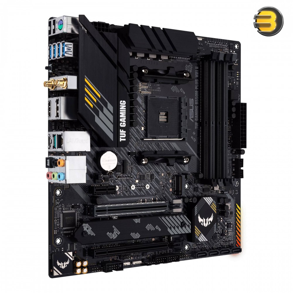 ASUS TUF GAMING B550M-PLUS WIFI II AMD B550 Ryzen AM4 mATX Gaming ...