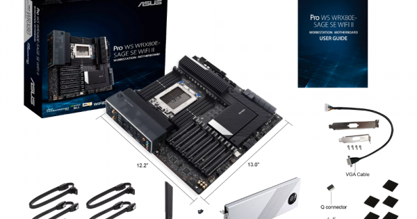 ASUS Pro WS WRX80E-SAGE SE WiFi II — AMD WRX80 Ryzen Threadripper PRO ...