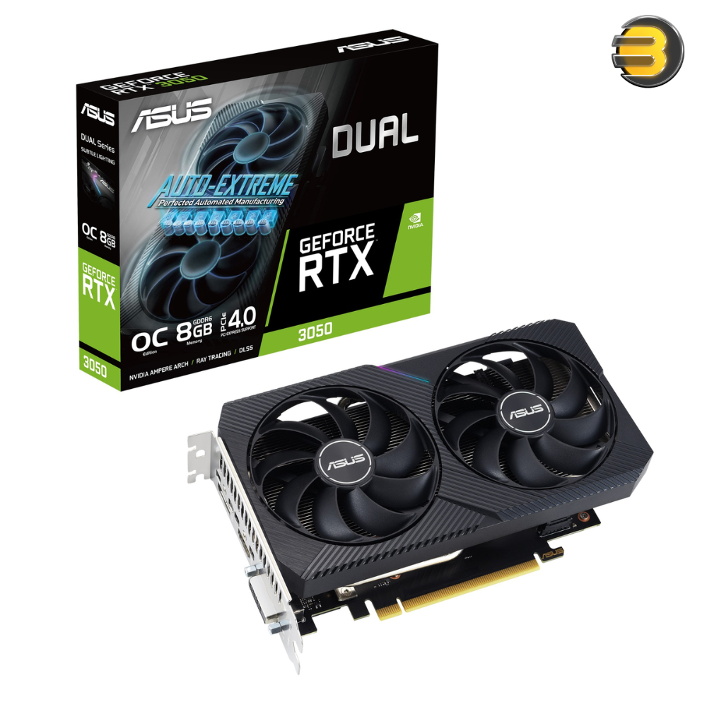 ASUS Dual GeForce RTX 3050 V2 OC Edition 8GB GDDR6 - PCIe 4.0, 8GB ...