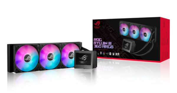 ASUS ROG Ryujin III 360 ARGB liquid CPU cooler — Asetek 8th gen pump ...