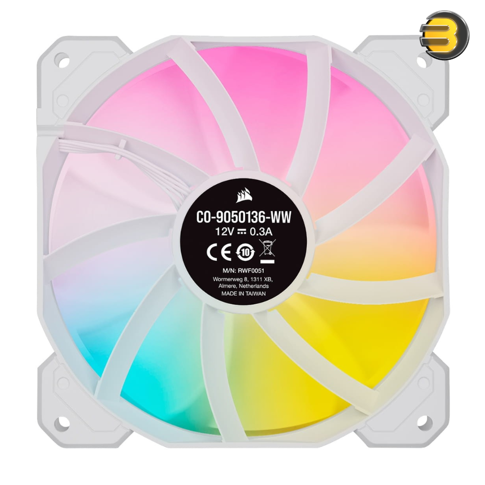 CORSAIR iCUE SP120 RGB ELITE Performance 120mm PWM Triple Fan Kit with ...