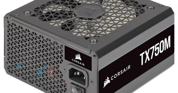 Corsair TX750M — 750 Watt 80 PLUS Gold Semi Modular ATX PSU - CP-9020230-UK - CP-9020230-UK