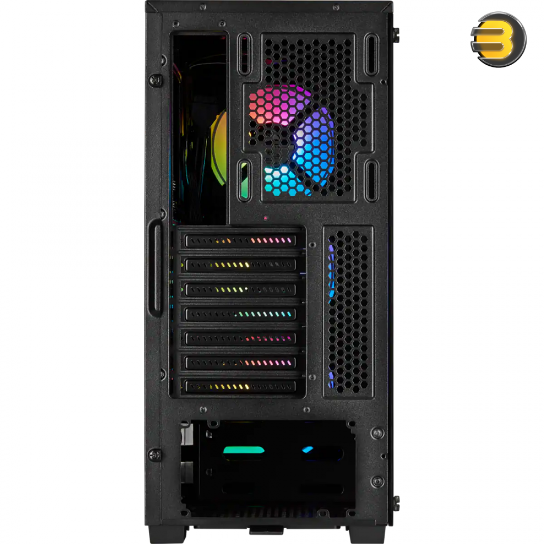 Corsair iCUE 220T RGB Tempered Glass Mid-Tower Smart Case — Black