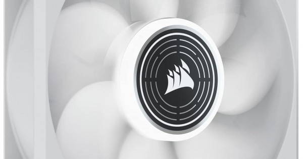 CORSAIR ML120 LED Elite 120mm Magnetic Levitation White LED Fan with ...