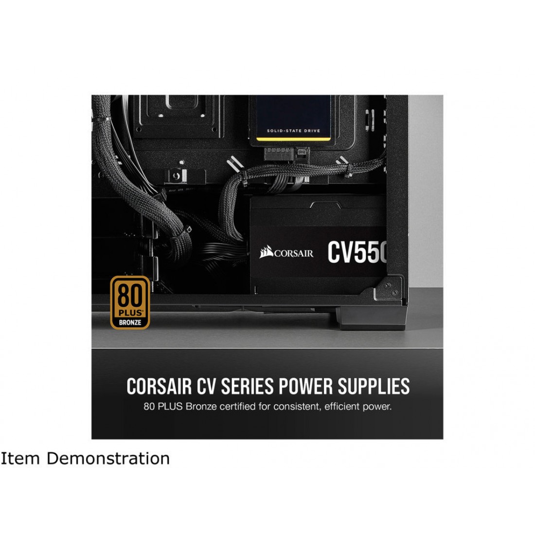 CORSAIR CV Series CV550 550W ATX12V 80 PLUS BRONZE Certified Non-Modular Power Supply - CP ...
