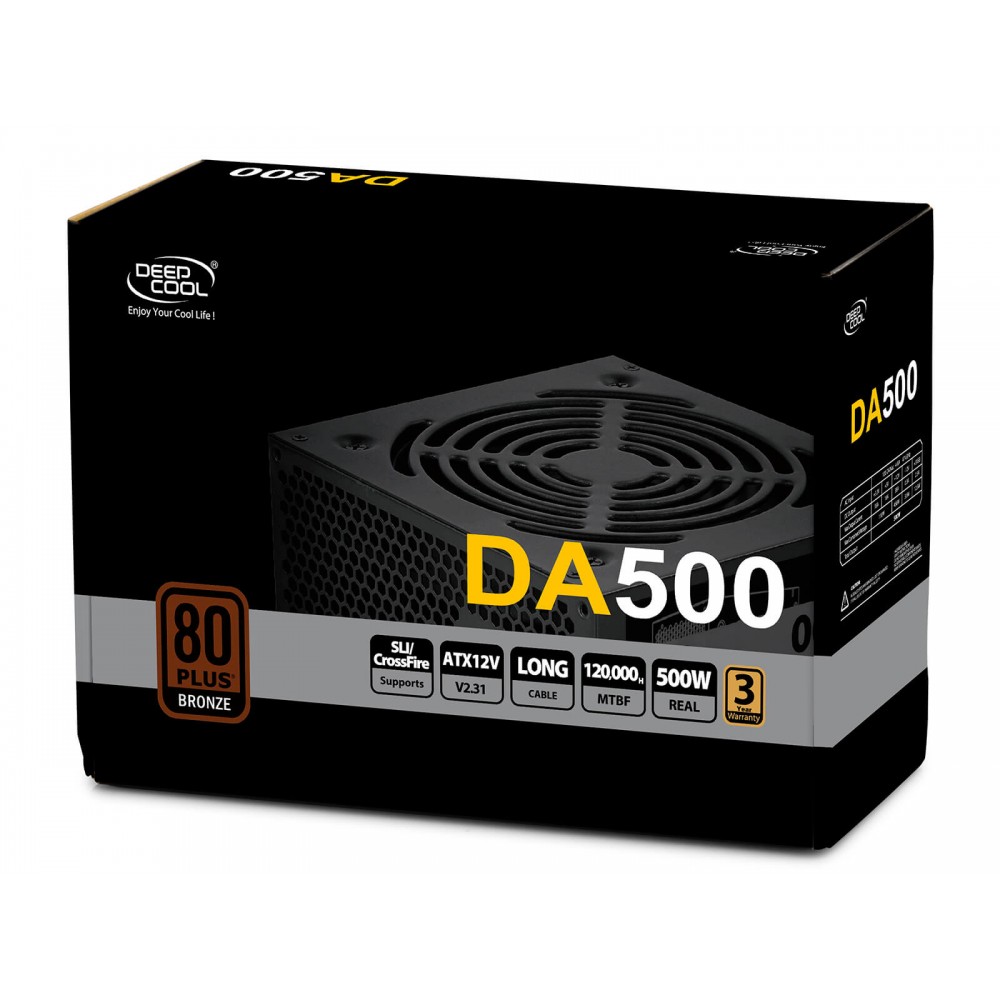 DEEPCOOL PSU DA500 80 PLUS BRONZE - DA500
