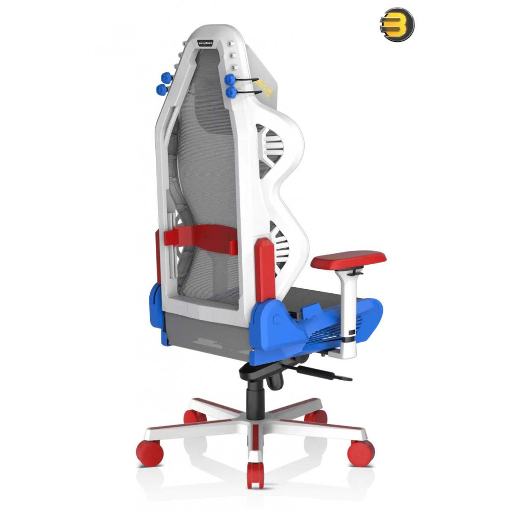 DXRacer Air Mesh Gaming Chair Modular Office Chair - White & Red & Blue ...