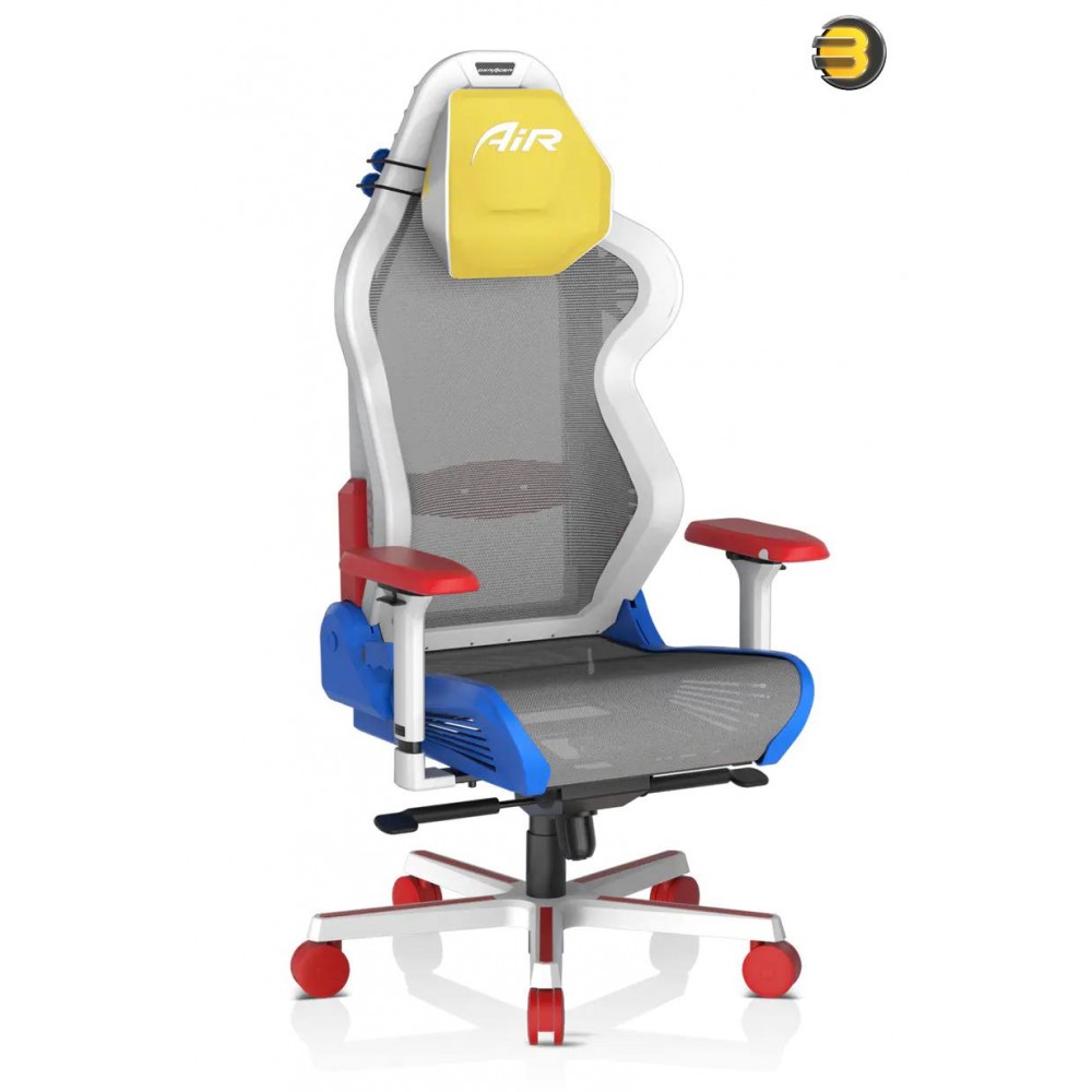 DXRacer Air Mesh Gaming Chair Modular Office Chair - White & Red & Blue ...
