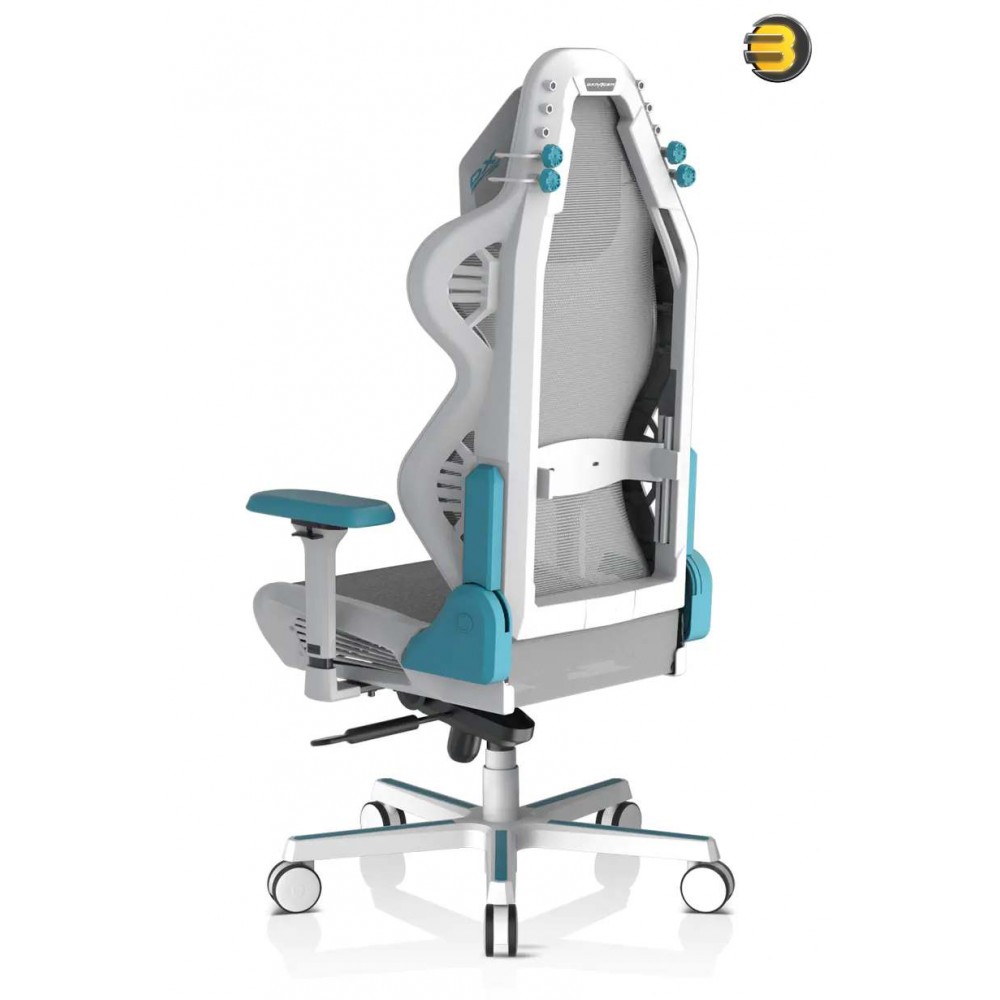 DXRacer Air Mesh Gaming Chair Modular Office Chair - White & Cyan