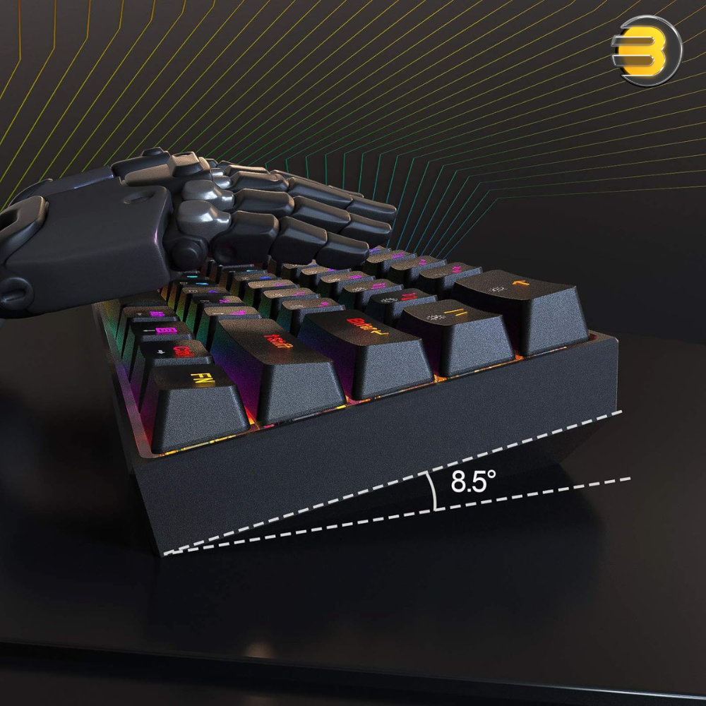 Dierya DK61 Pro 60% Mechanical Gaming Keyboard — Wired/Wireless ...