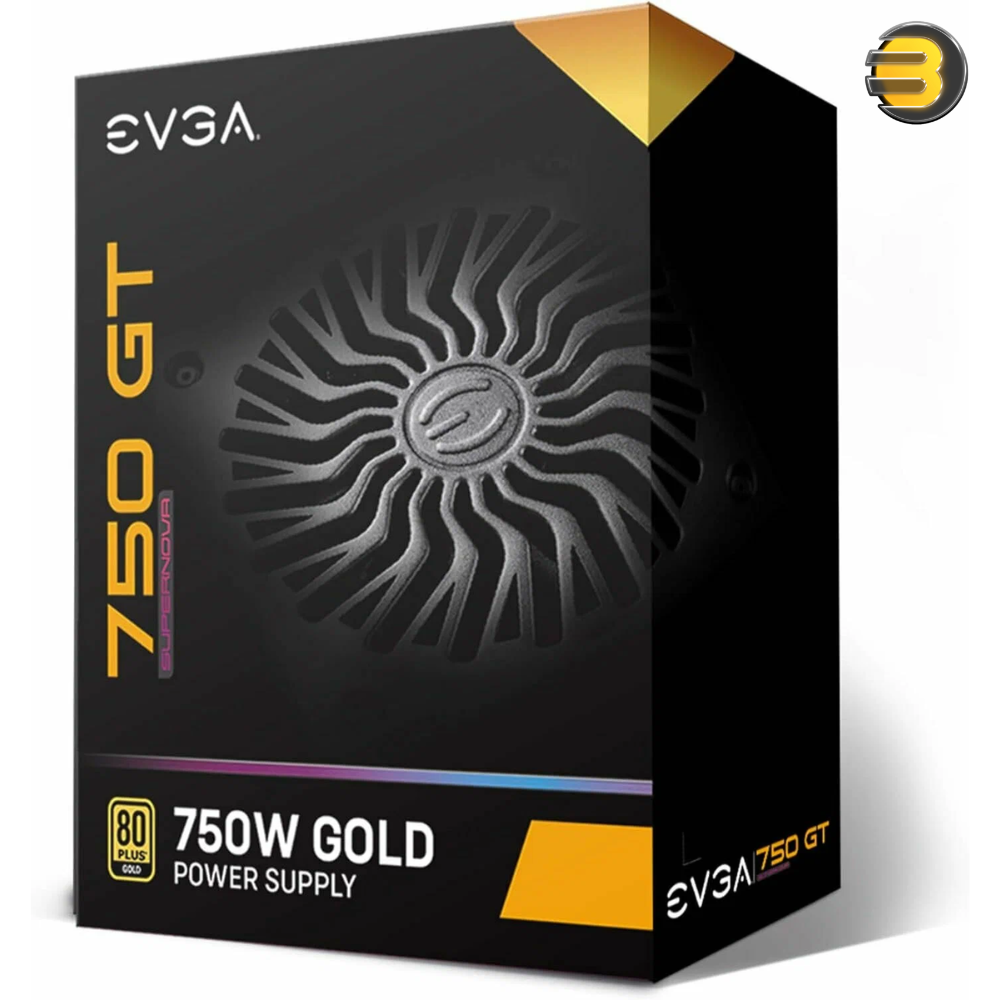 EVGA 750 GT Supernova 750W 80+ Gold - Full Modular — 220-GT-0750-Y2 ...