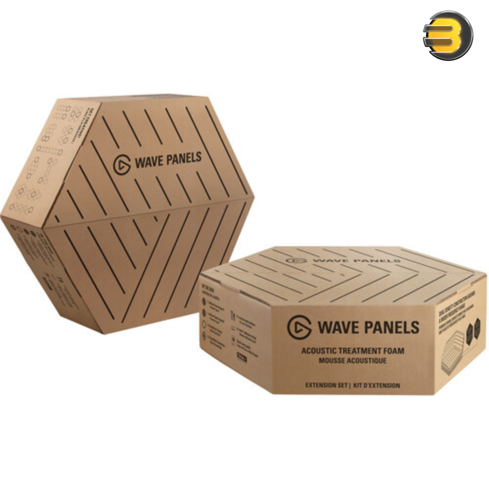 Elgato Wave Panels Extension Set — 2 acoustic treatment panels, dual density foam, proprietary ...
