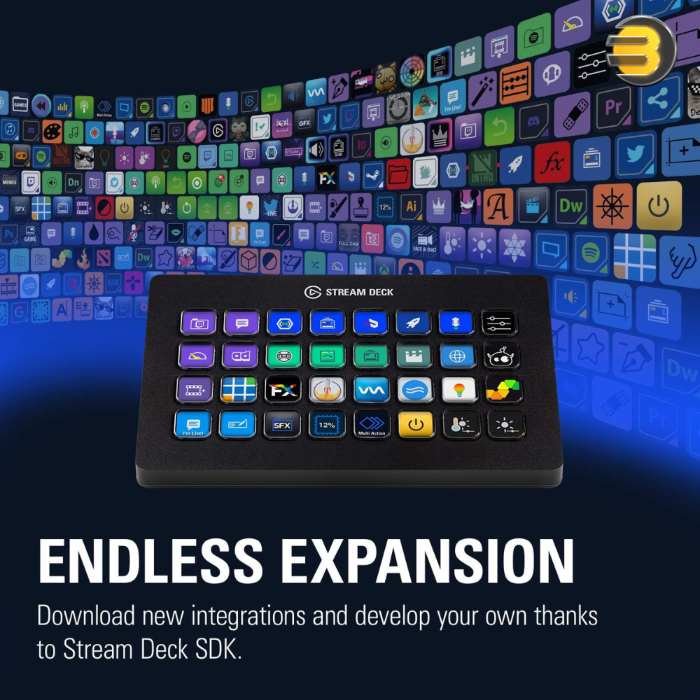 Elgato Stream Deck XL - Advanced Studio Controller, 32 Macro Keys ...