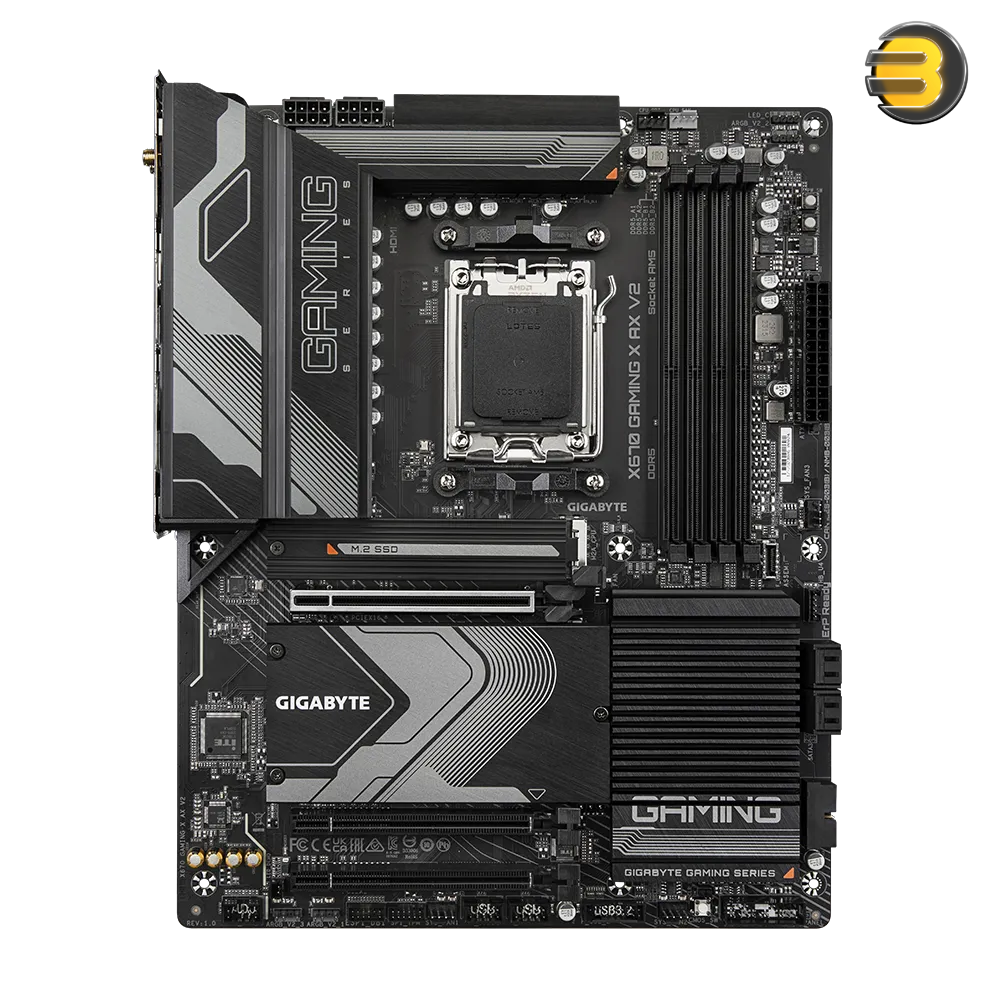 GIGABYTE X670 GAMING X AX V2 AM5 ATX AMD Motherboard, AMD X670 Chipset ...