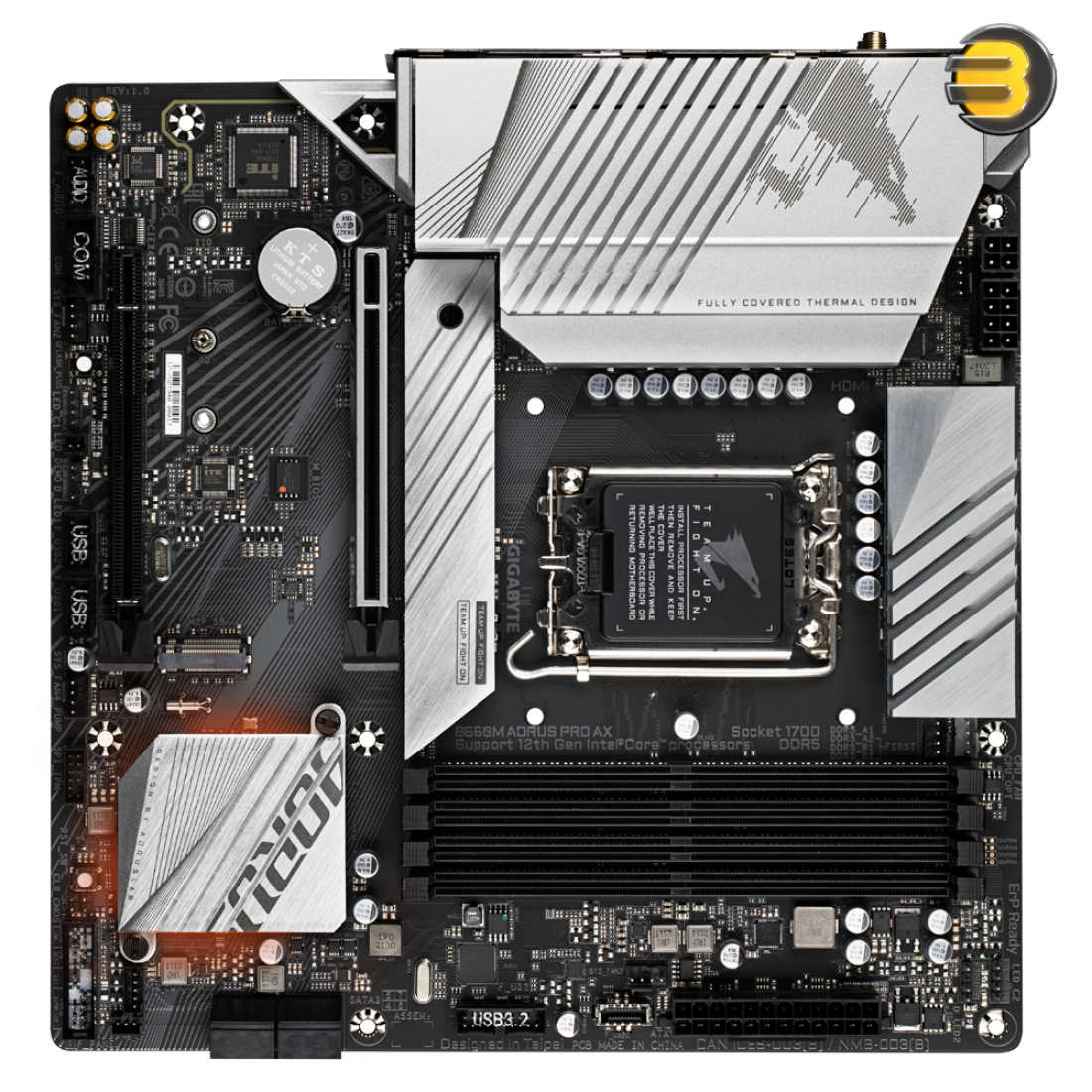 GIGABYTE B660M AORUS PRO AX DDR5 B660 Intel LGA 1700 Micro-ATX ...