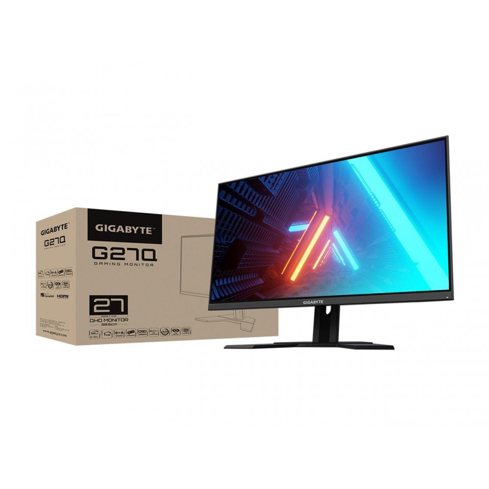GIGABYTE G27Q 27" 144Hz 1440P Gaming Monitor, 2560 x 1440 IPS Display ...