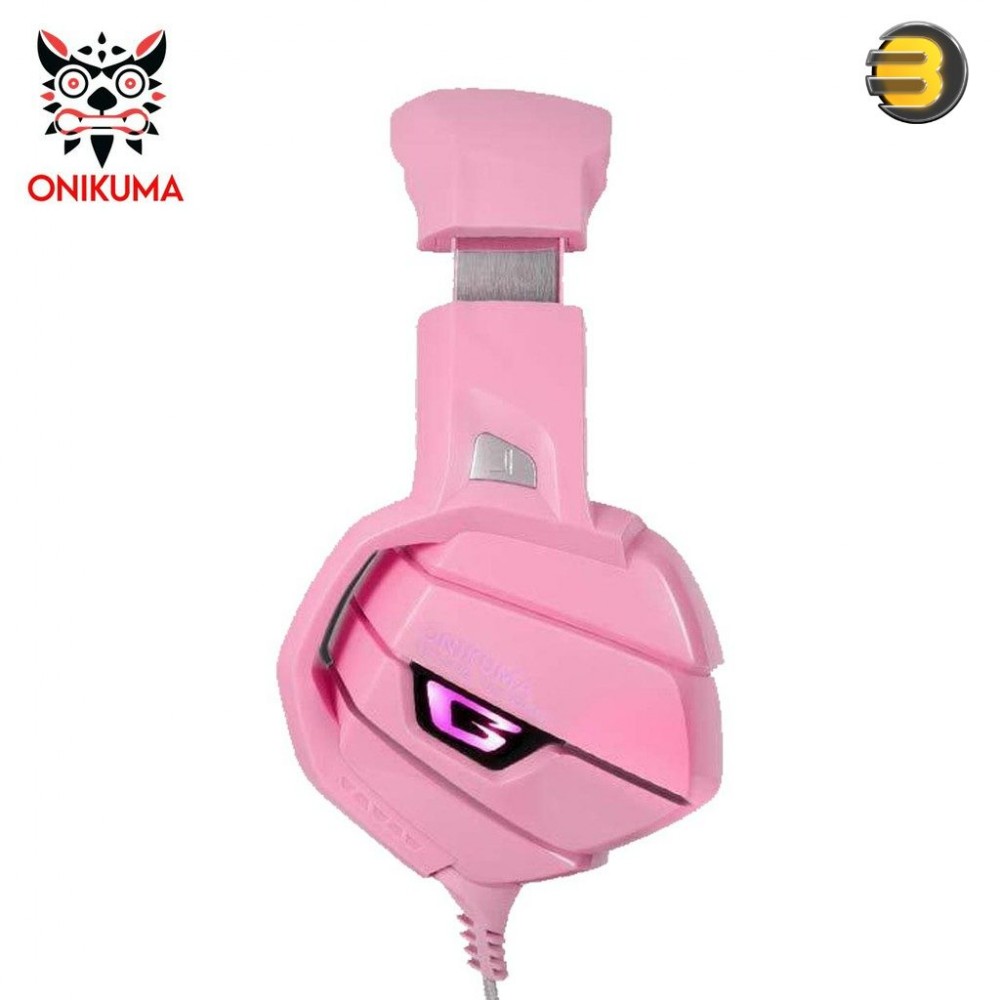 ONIKUMA K5 Gaming Headset with Mic and Noise Canceling - PINK - K5