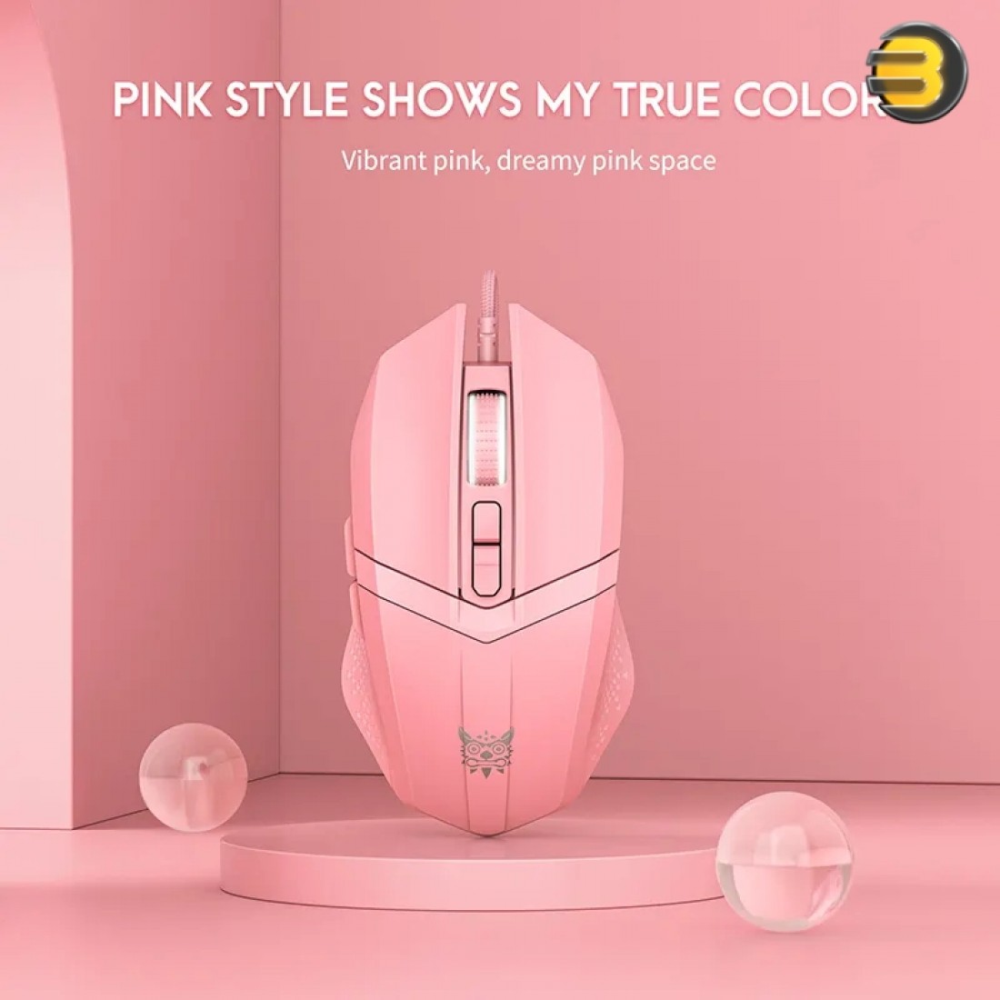 ONIKUMA CW921 Ergonomics Adjustable 3600 DPI Optical Gamer Mice Pink ...