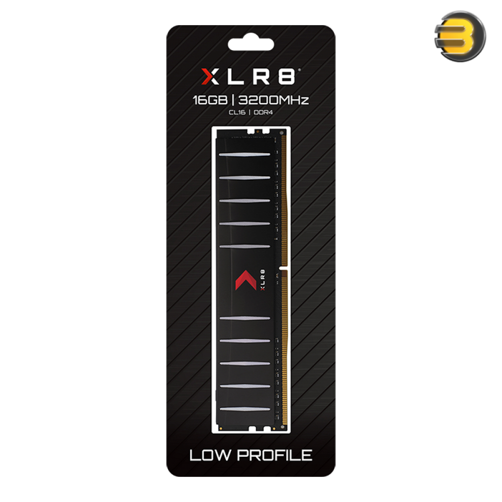 PNY 16GB DDR4 3200MHz Low Profile Desktop Memory - MD16GD4320016LP