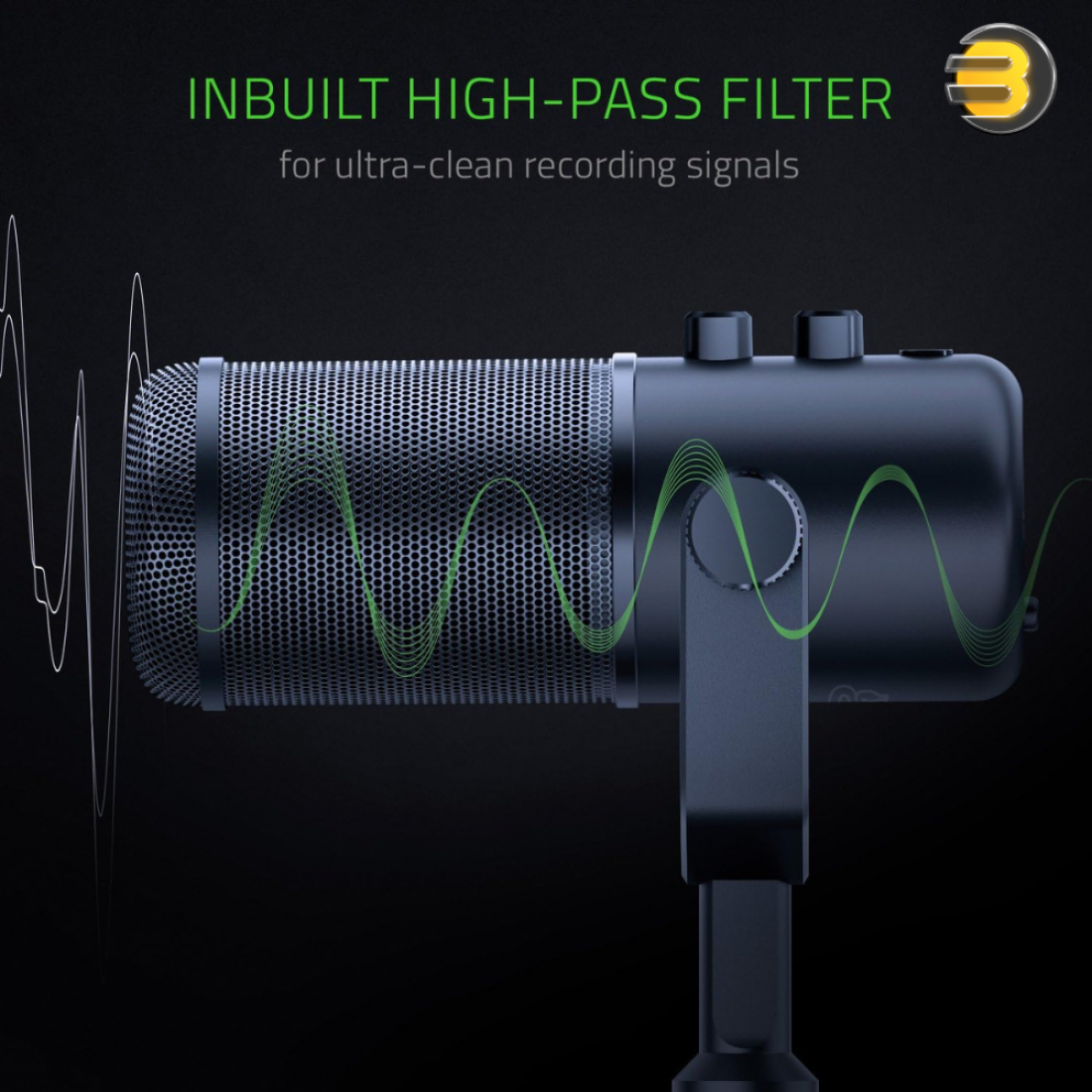 Razer Seiren Elite Studio — Grade Multi-Pattern USB Digital Microphone ...