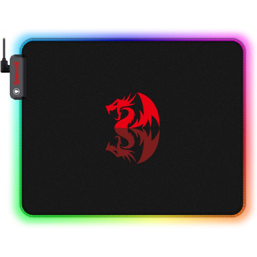 Redragon P023 RGB LED Large Gaming Mouse Pad Soft Matt with Nonslip ...