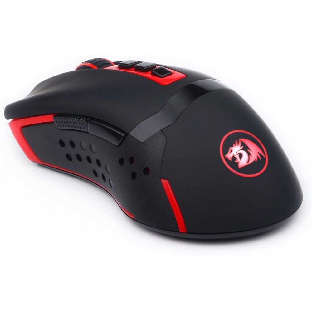 Redragon M692 Wireless Gaming Mouse RED LED Backlit MMO 9 Button ...