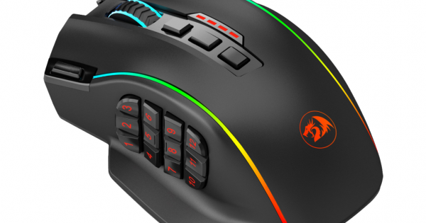 REDRAGON M901 GAMING MOUSE RGB BACKLIT MMO 16 MACRO PROGRAMMABLE ...