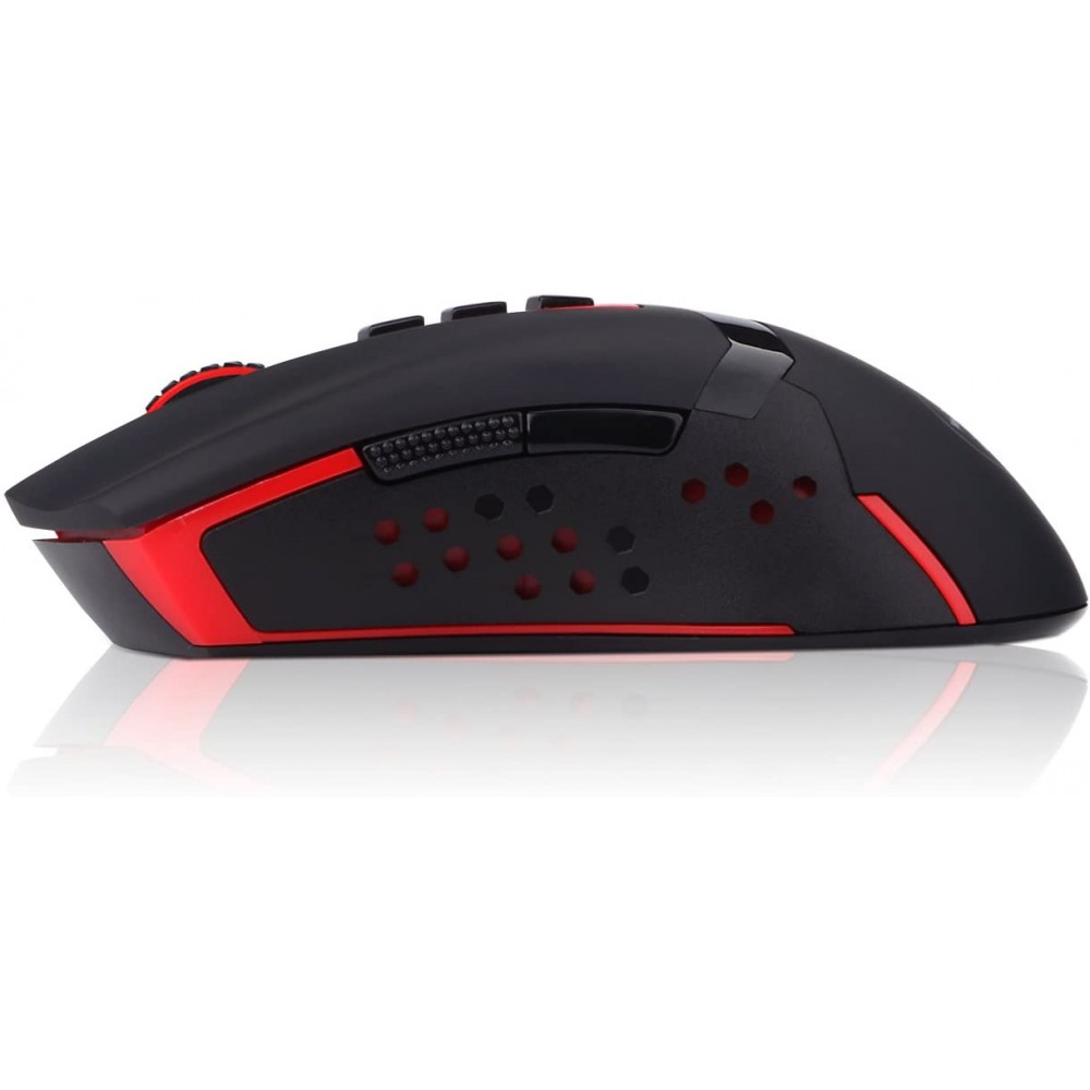 Redragon M692 Wireless Gaming Mouse RED LED Backlit MMO 9 Button ...