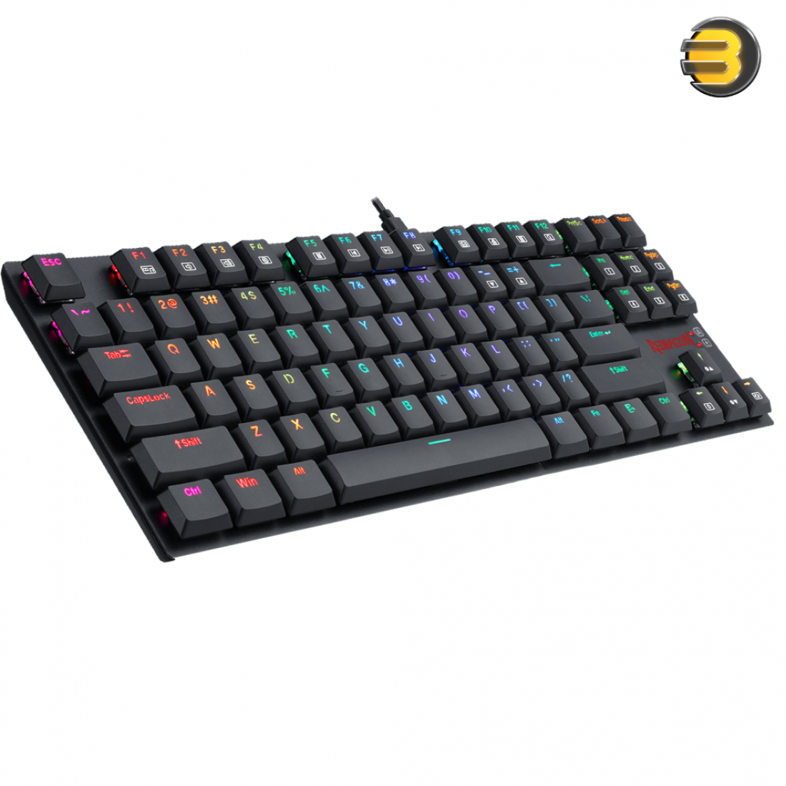 REDRAGON K607 LOW PROFILE MECHANICAL GAMING KEYBOARD 87 KEY TENKEYLESS ...