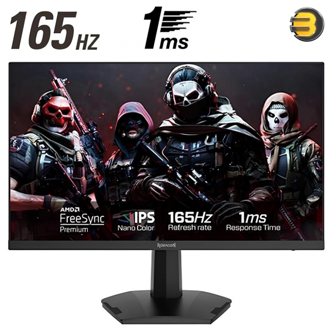 REDRAGON 27-inch FULL HD IPS 165 HZ MIRROR GAMING MONITOR - GM27X5IPS